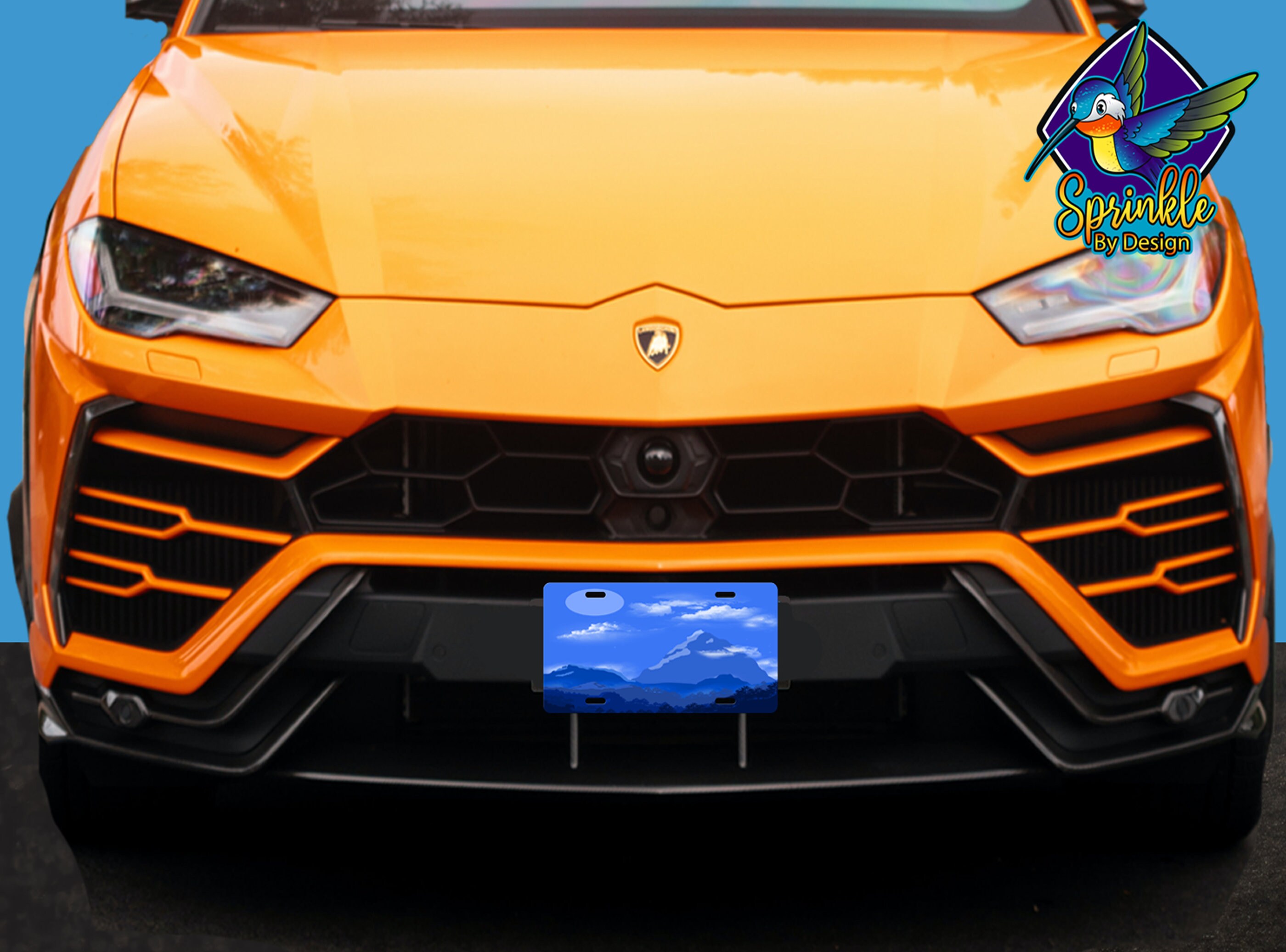 Blue Mountain License Plate Sublimation Sublimation License - Etsy