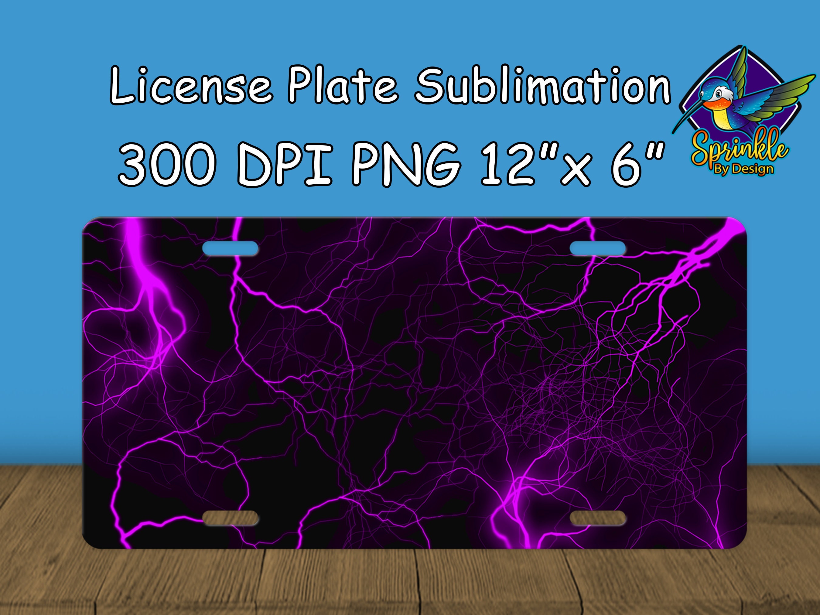 Lightning License Plate Sublimation Bundle - Etsy