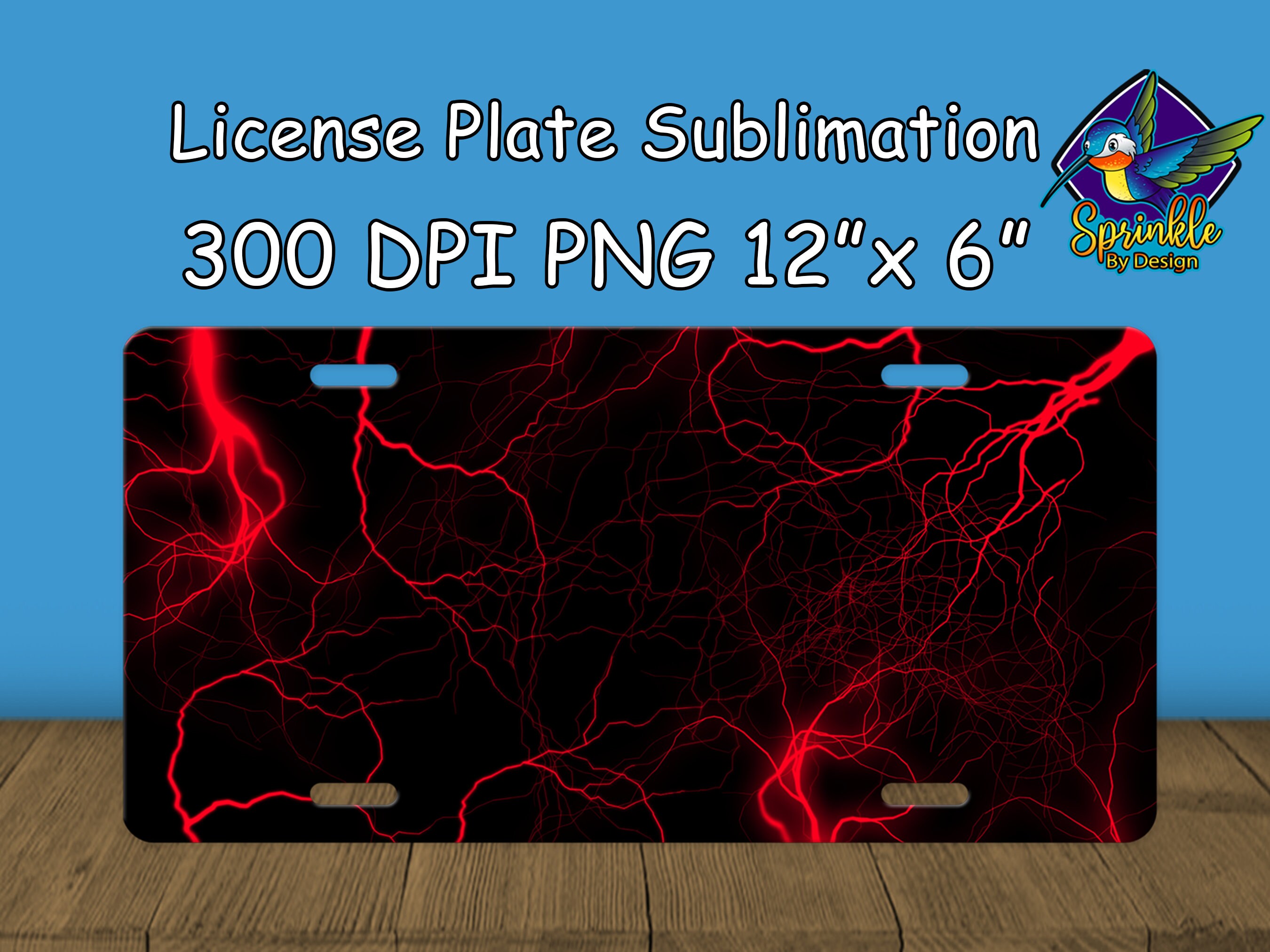Lightning License Plate Sublimation Bundle - Etsy
