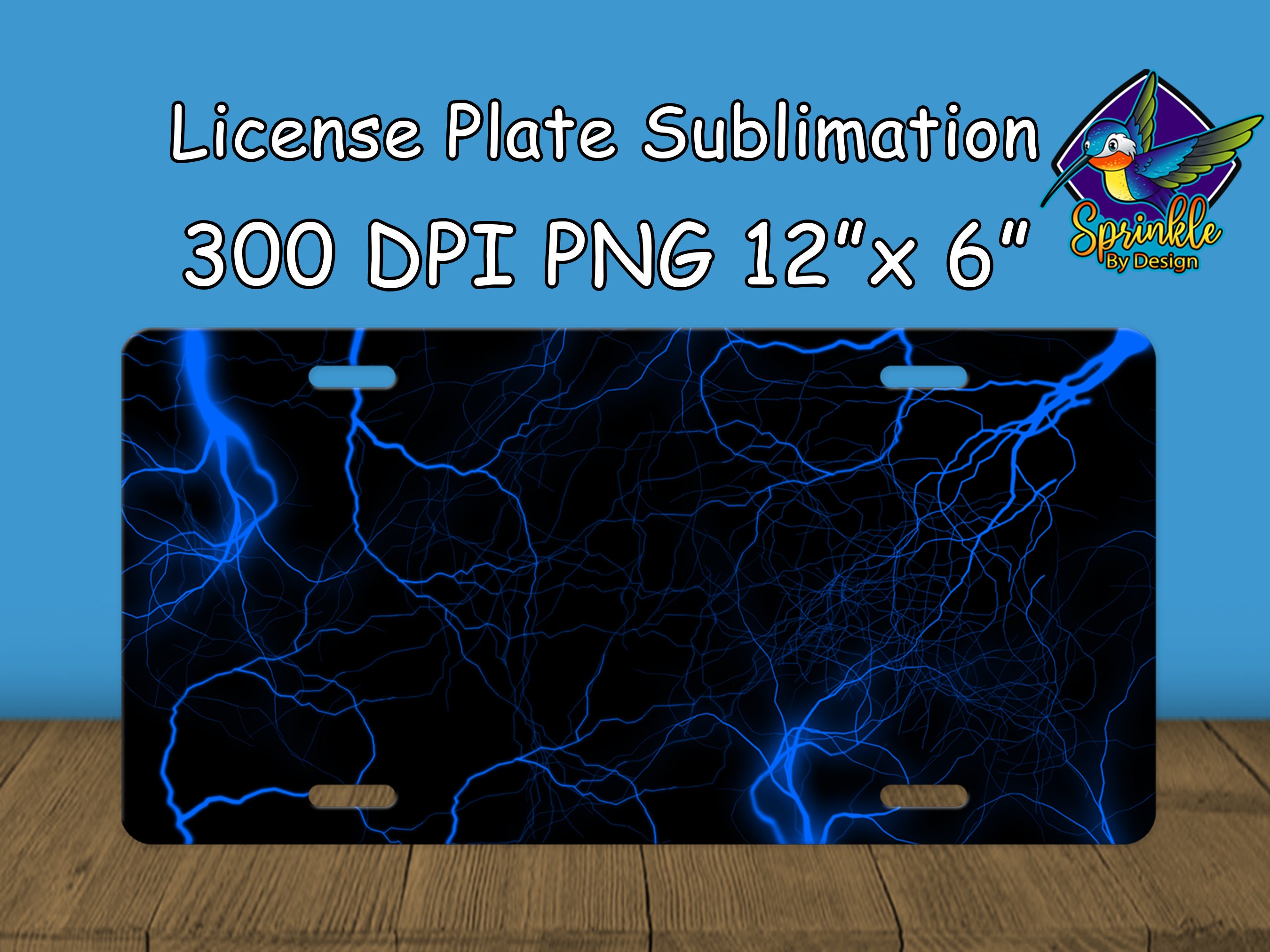 Lightning License Plate Sublimation Bundle - Etsy