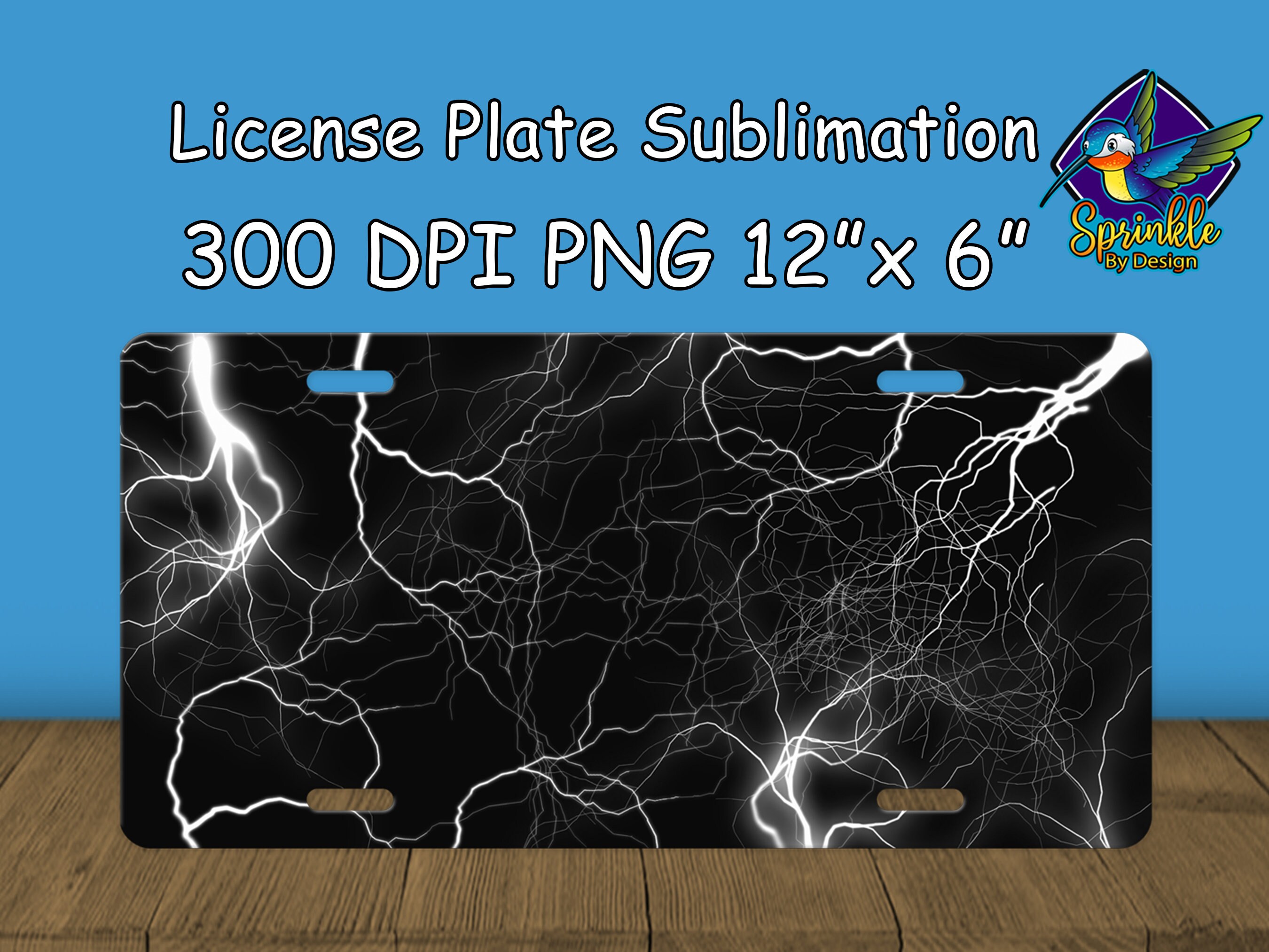 Lightning License Plate Sublimation Bundle - Etsy