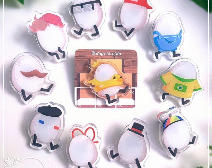 QSMP Eggs Acrylic Pins - Etsy