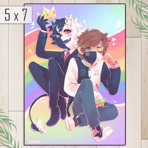 Dream SMP Ranboo Vibrant Eyes Fan Art Print of Original - Etsy UK