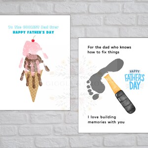 Father's Day Handprint Crafts, Father's Day Keepsake Art, Handprint ...