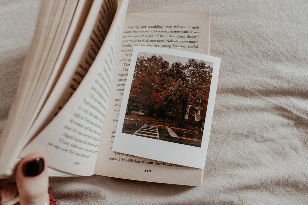 Autumn Polaroid Bookmark Aesthetic Book Love Gift Cozy Fall Bookmarks ...