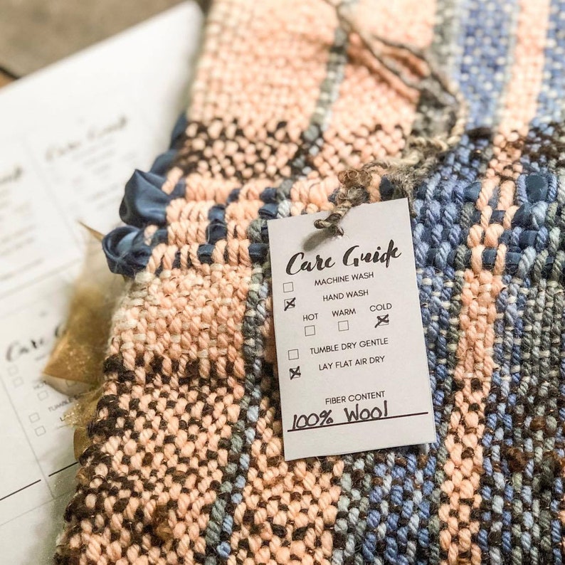 PRINTABLE Care Guide Label Hand Knit Labels - Etsy