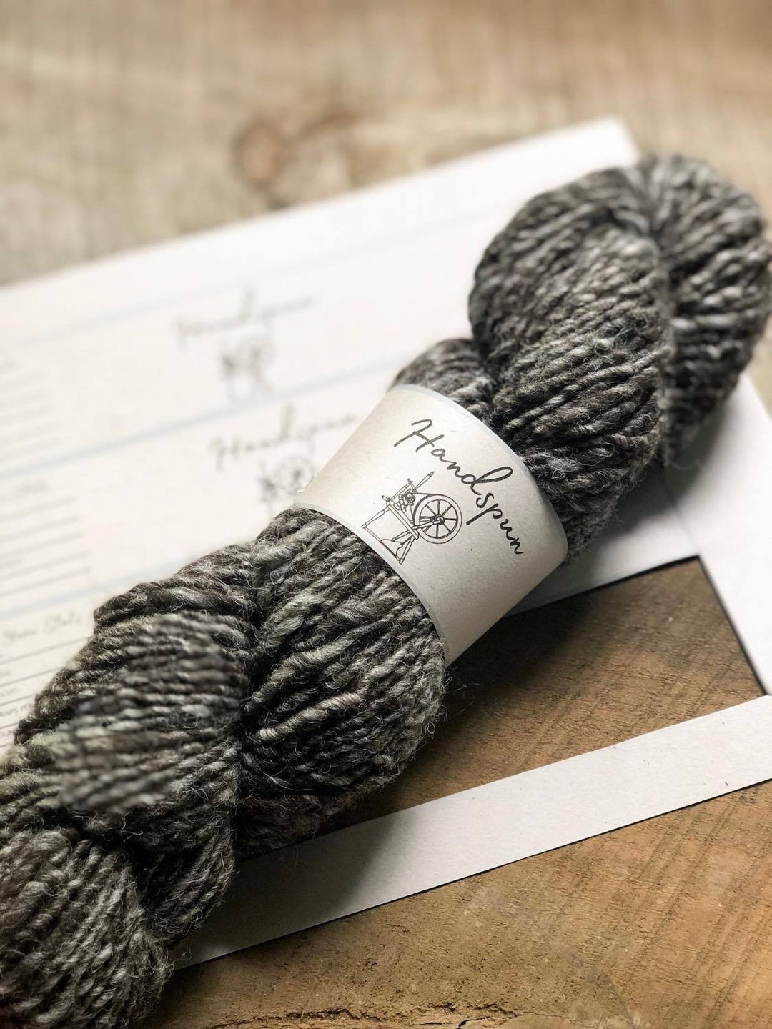 PRINTABLE Yarn Skein Wrap Label - PDF Yarn Label - Hand Spun - Etsy