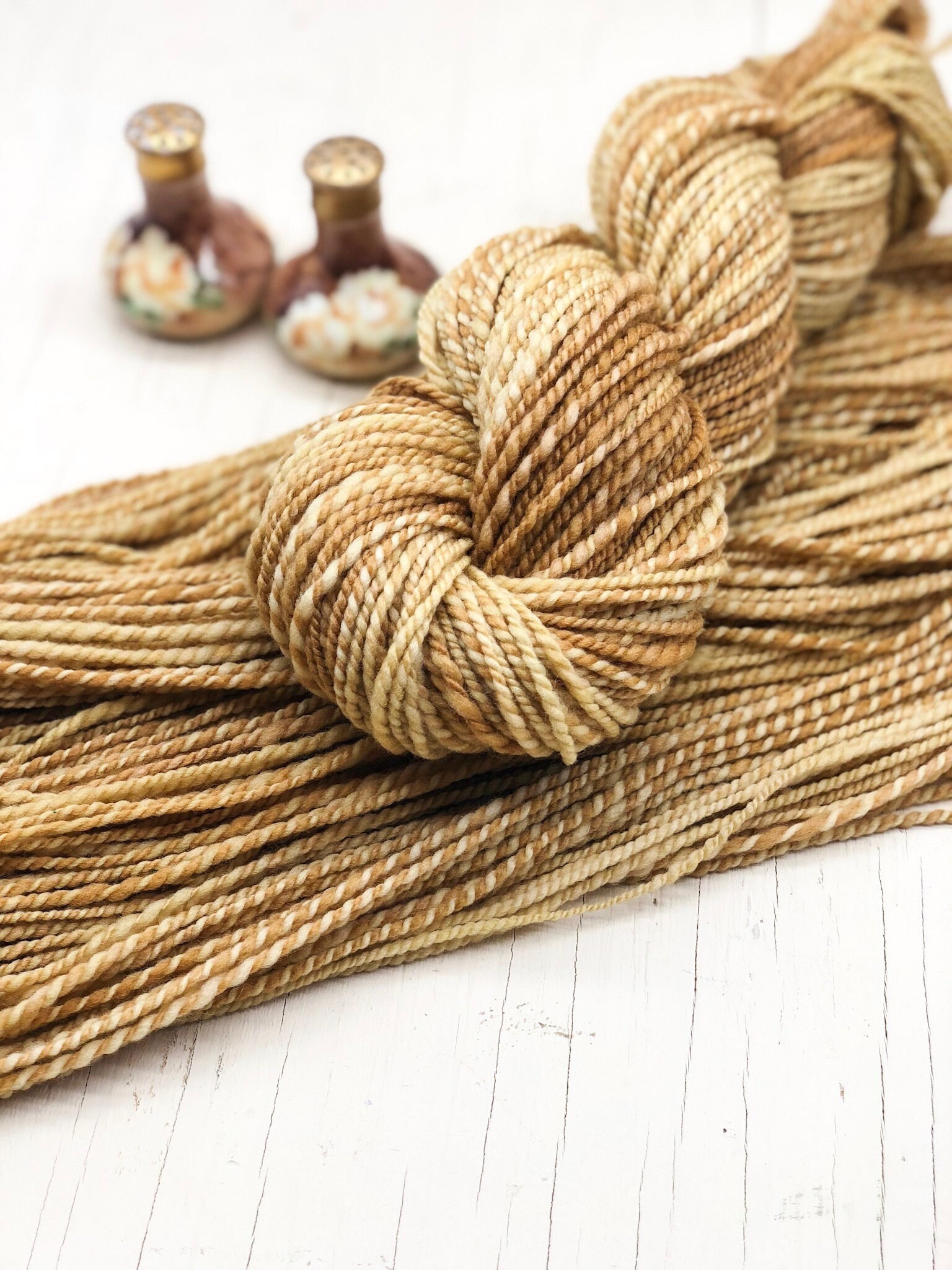 Winter Wheat - Handspun Merino Wool Yarn - worsted