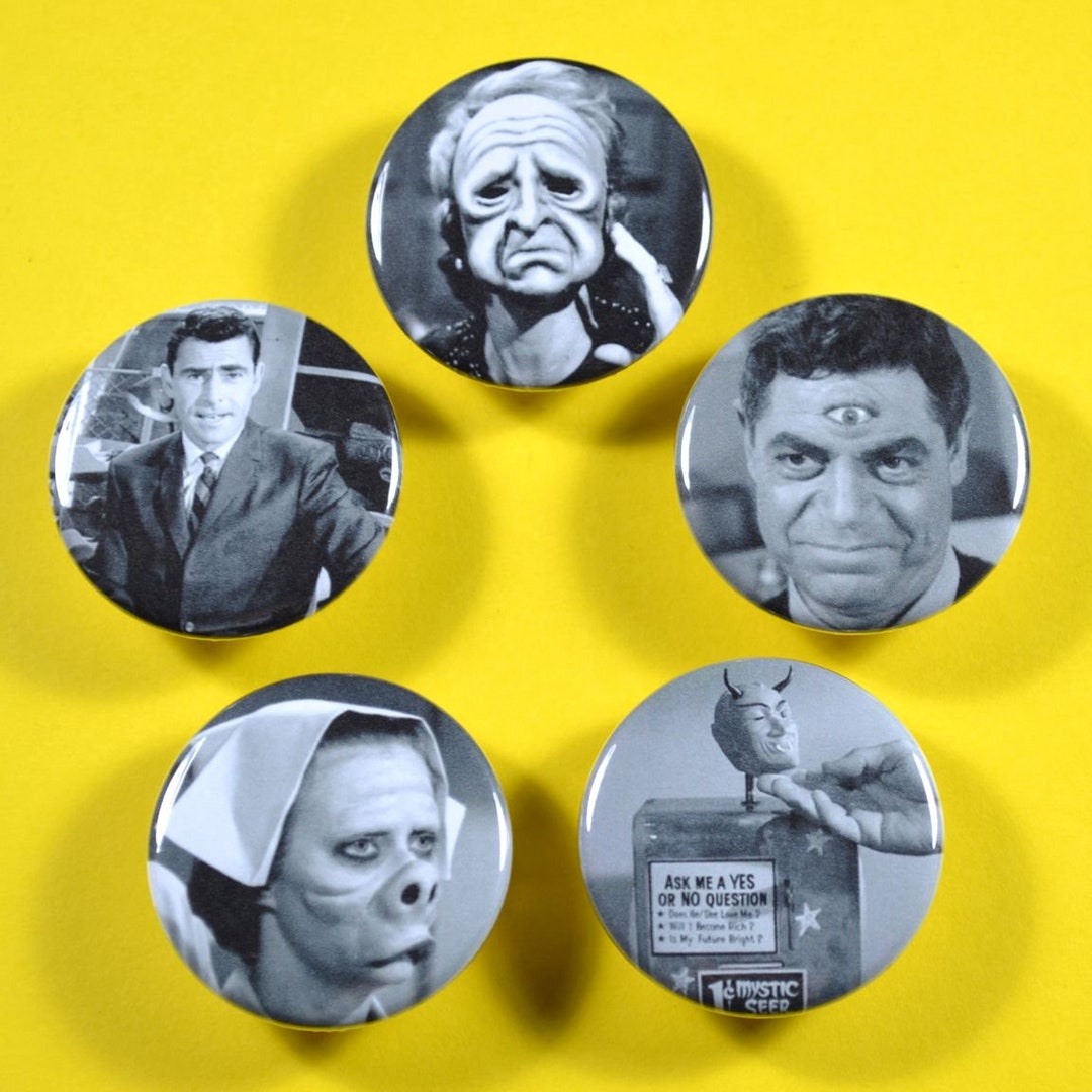 The Twilight Zone Pin Back Button Eye of the Beholder Masks - Etsy