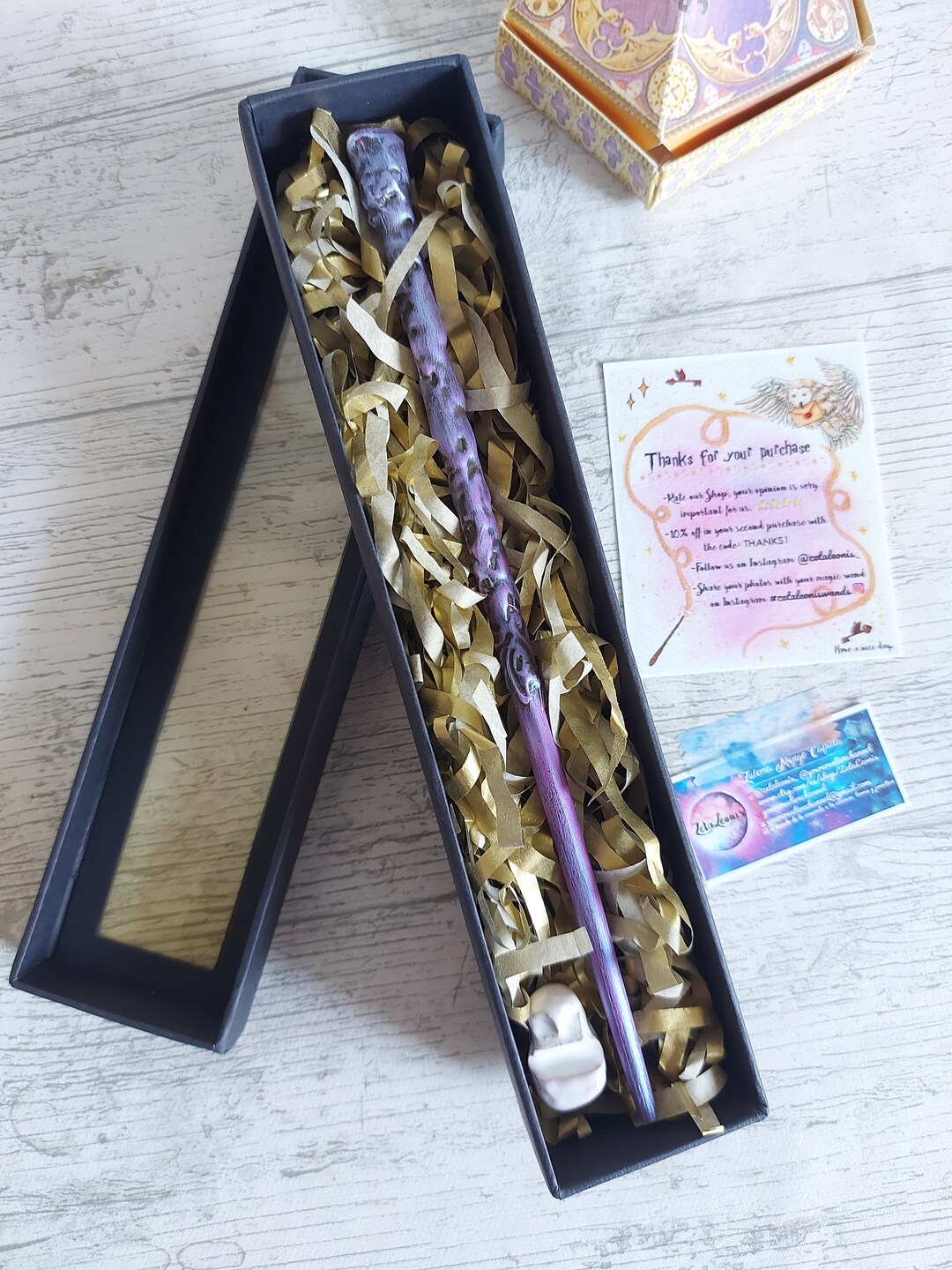 Magic WAND Wrapped in a Special Way for Christmas. Includes Box ...