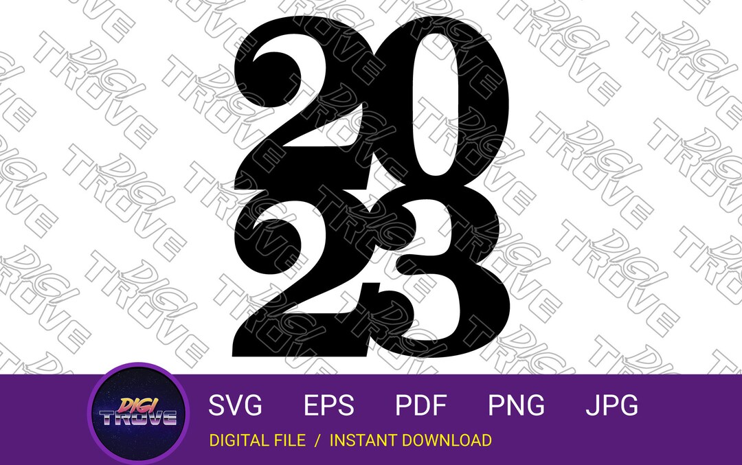 2023 Typography Graduation, Decoration, Class of 2023, Celebration ...