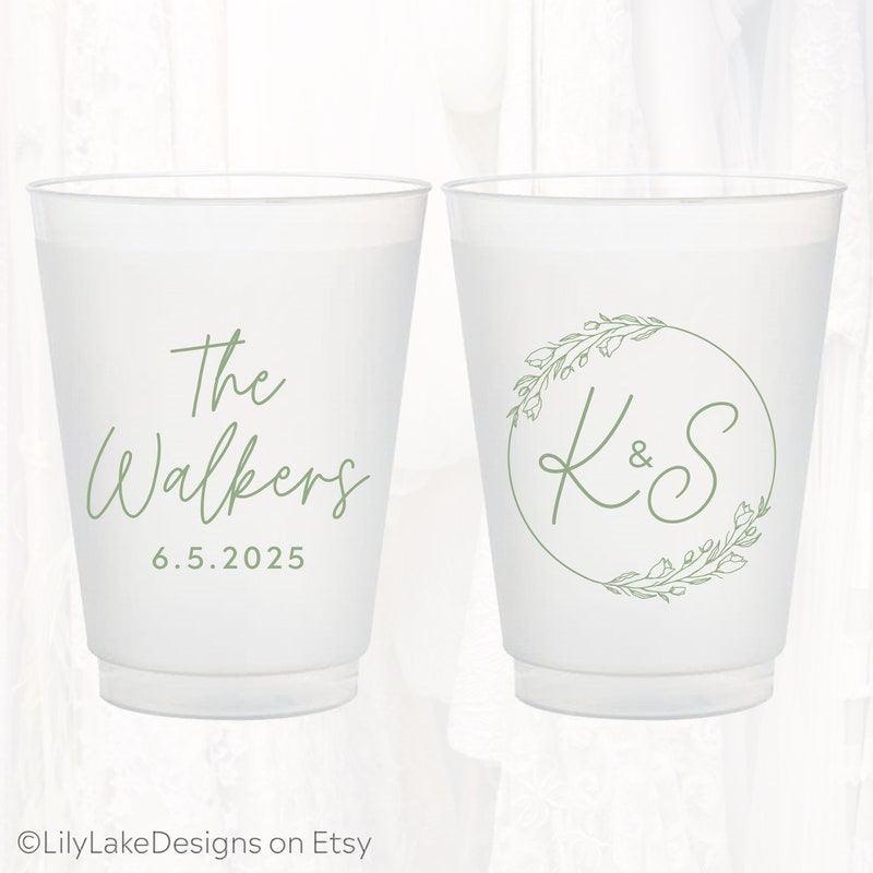 Monogram Cups - Etsy