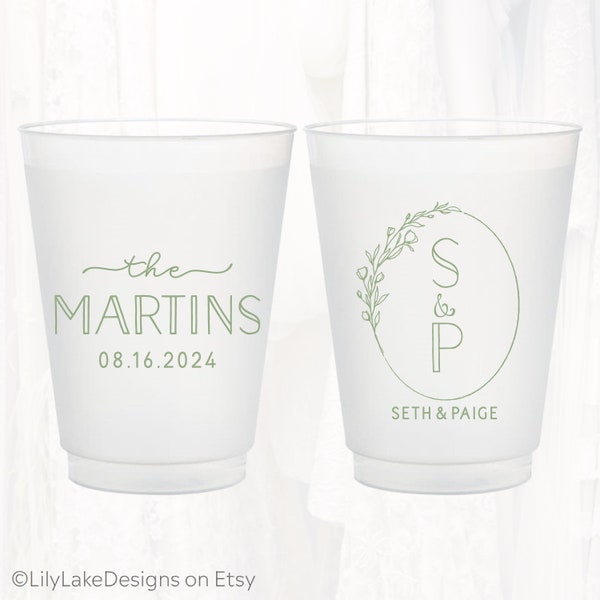 Wedding Frosted Cups - Etsy