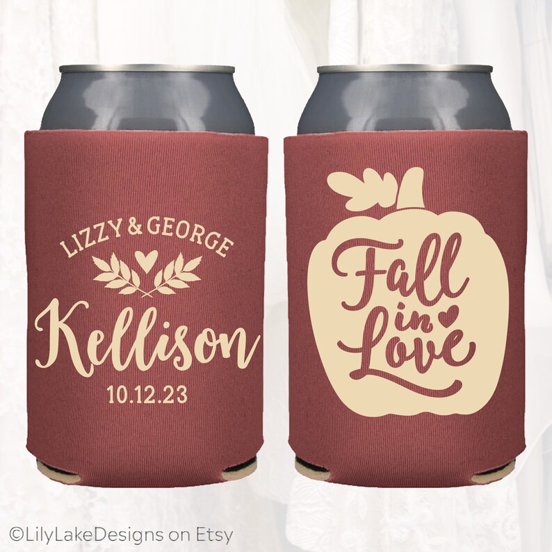 Personalized Wedding Favors Fall in Love Autumn Wedding Fall | Etsy