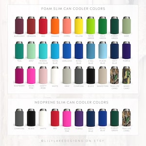 Slim 12oz Wedding Can Coolers, Personalized Wedding Favors, Customized ...