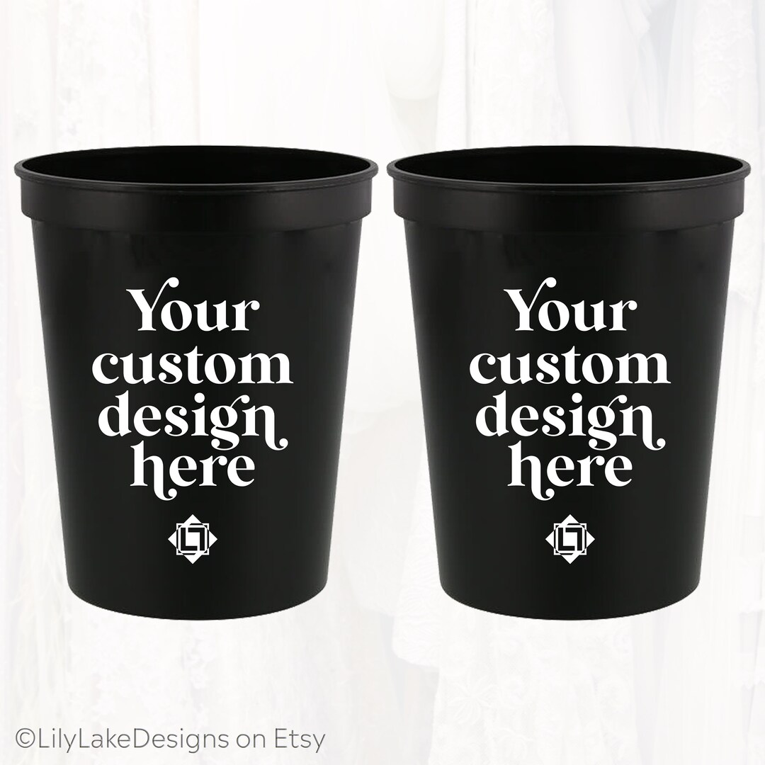 Custom Stadium Cups Personalized Party Cups Wedding Favors Event ...