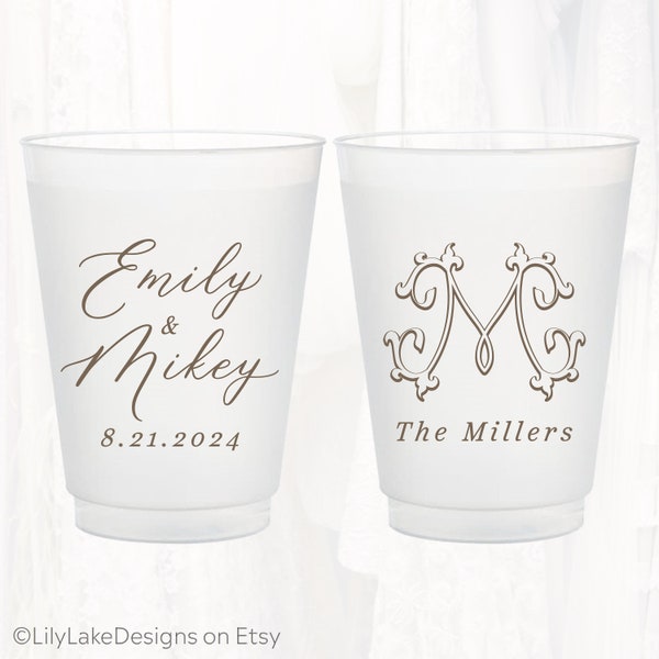 Monogrammed Cups - Etsy