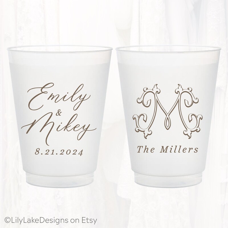 Monogrammed Cups - Etsy
