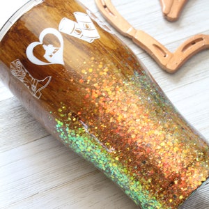 Barrel Racing Wood Grain Tumbler - Etsy