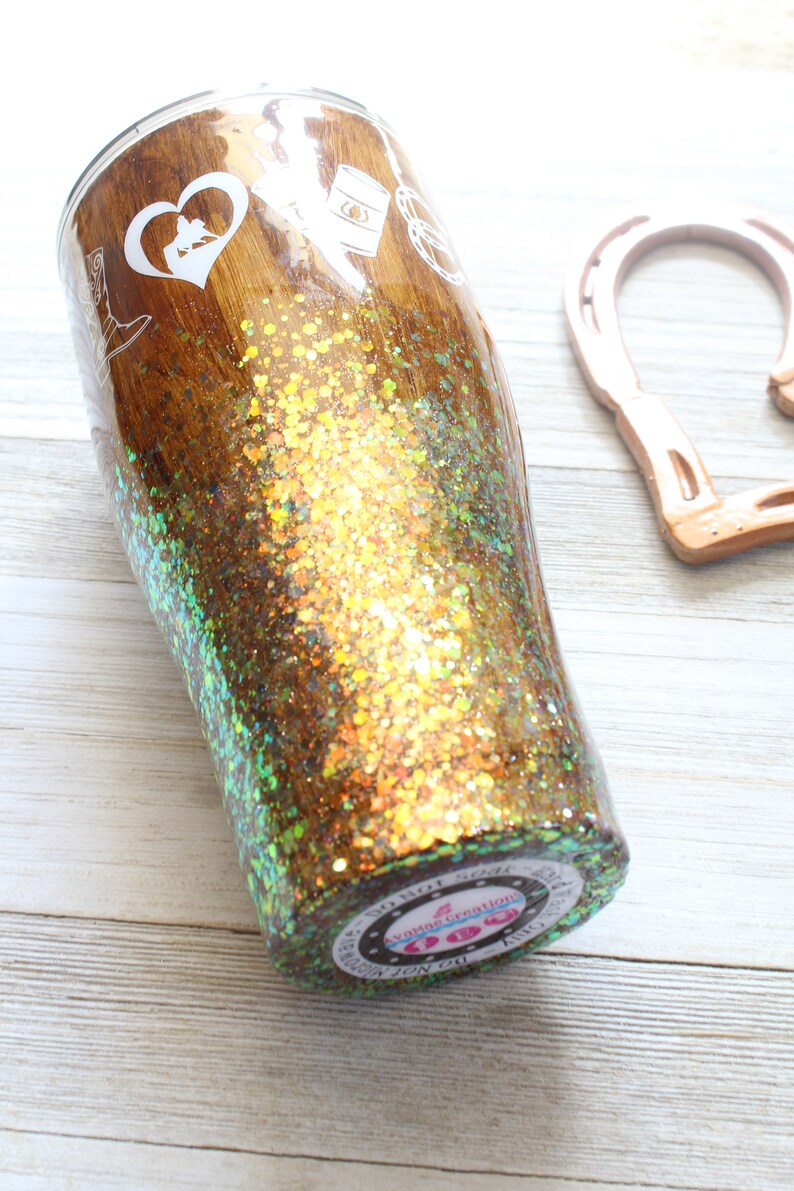 Barrel Racing Wood Grain Tumbler - Etsy