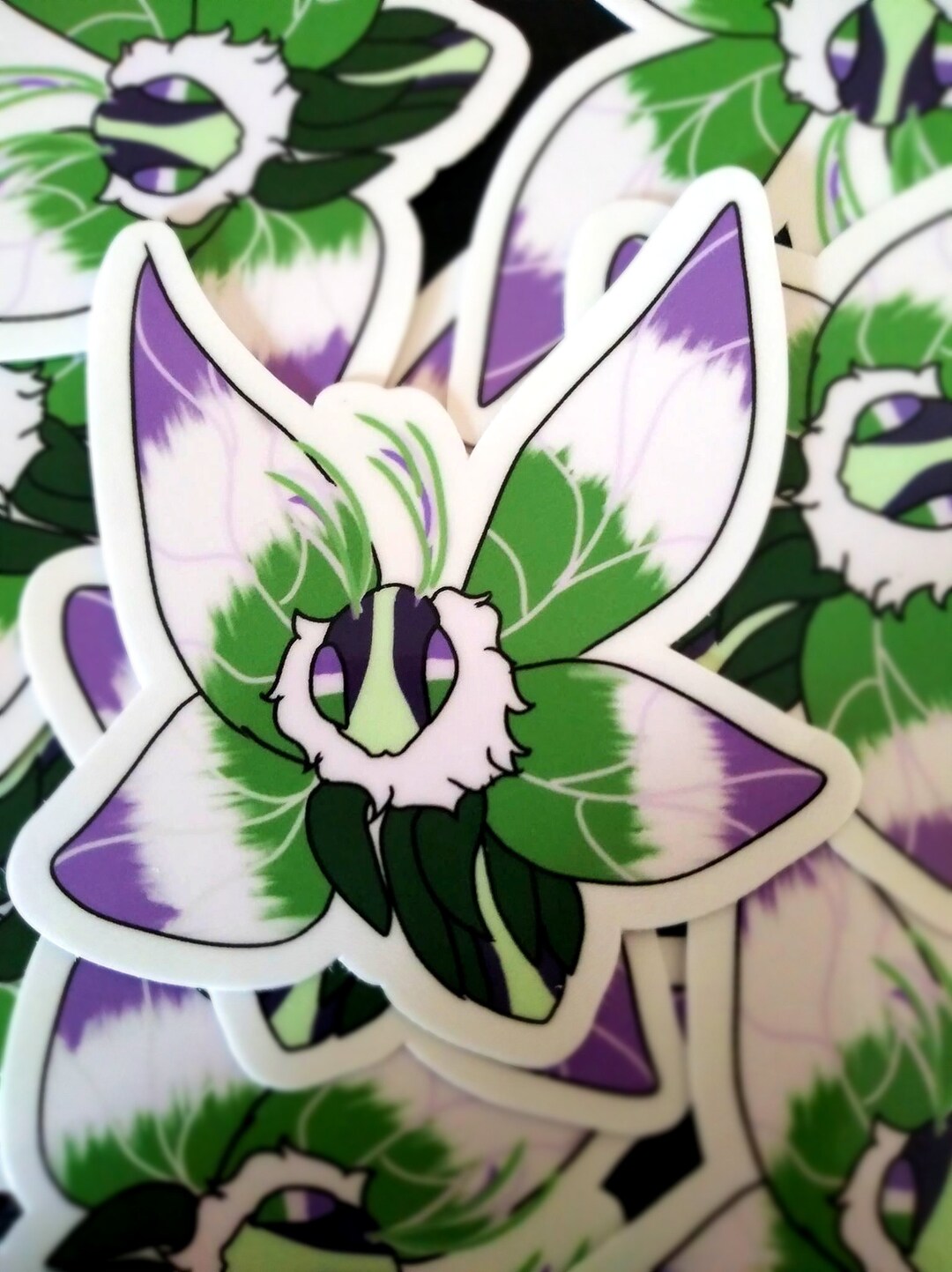 Genderqueer Pride Flag Moth Sticker Genderfluid/genderflux/ Agender ...