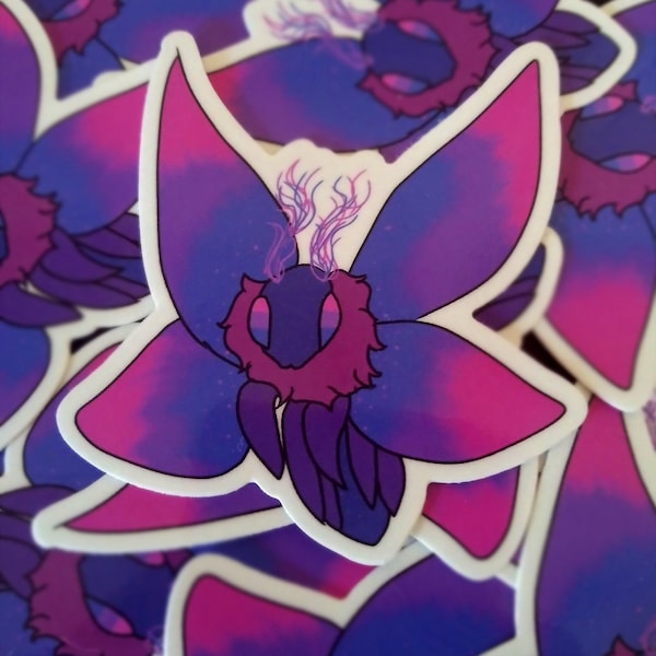 Bi Moth Sticker - Etsy
