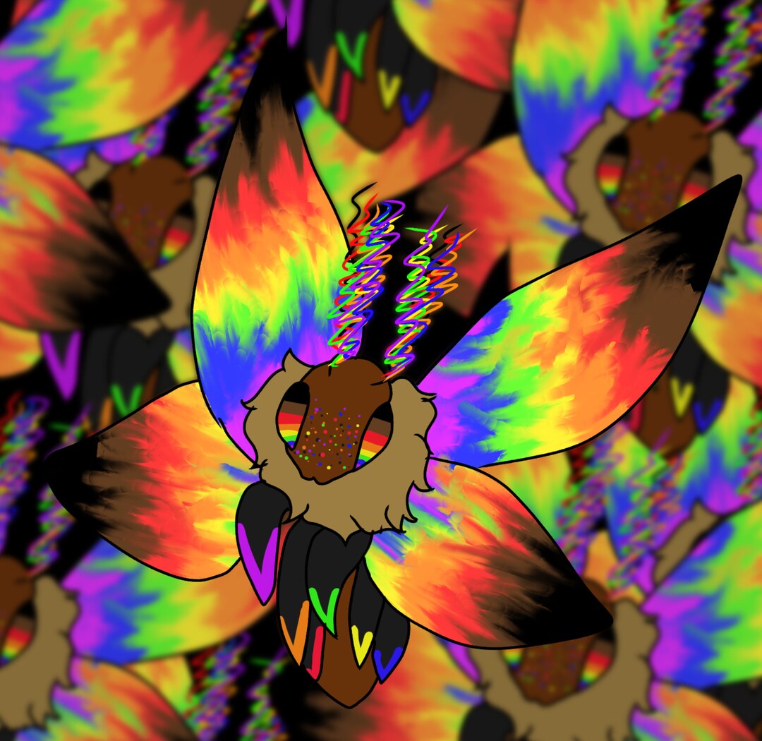 Philadelphia Philly POC Pride Flag Moth Sticker Gay/lesbian/bisexual ...