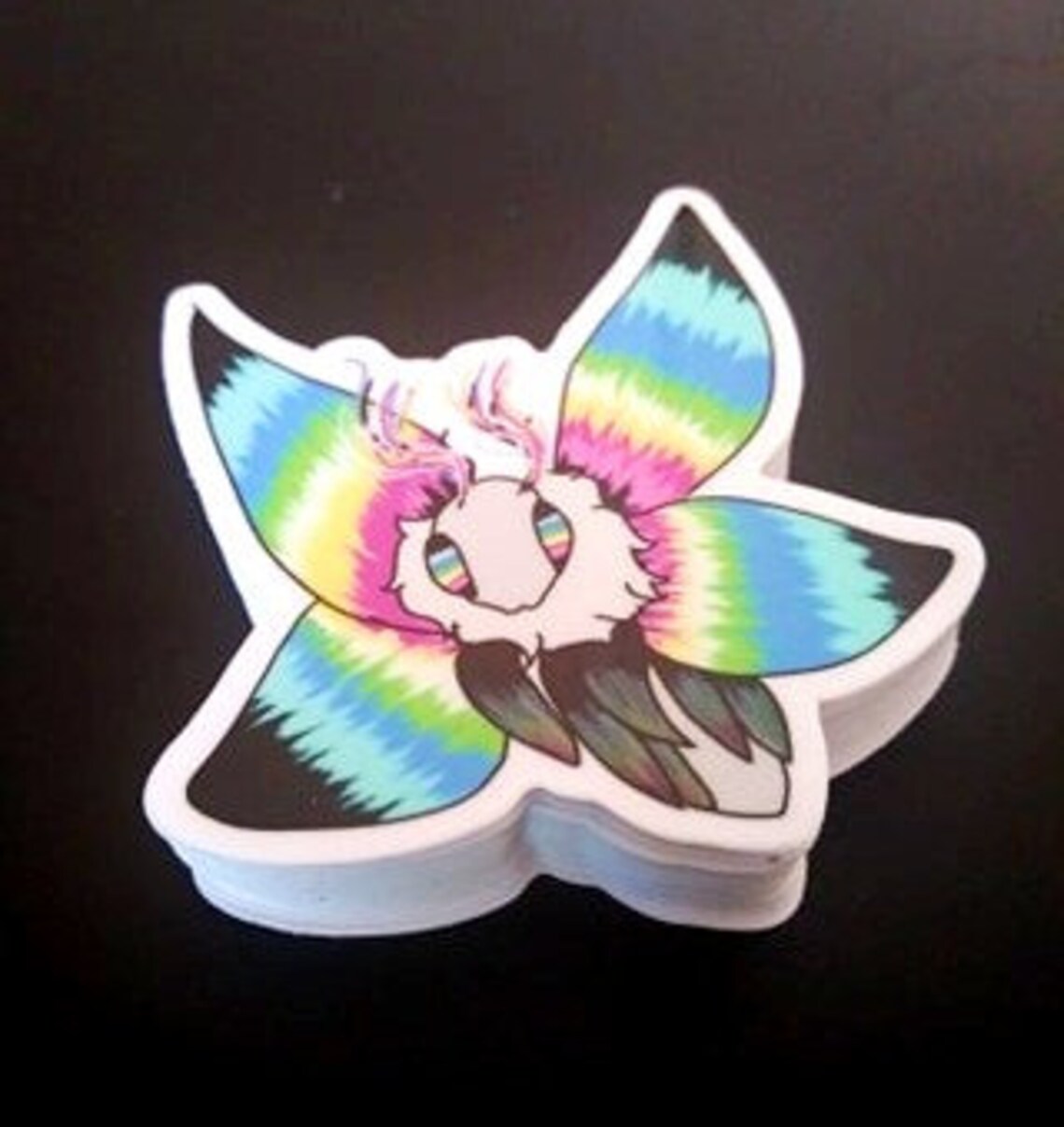 Queer Pride Flag Moth Sticker - Etsy