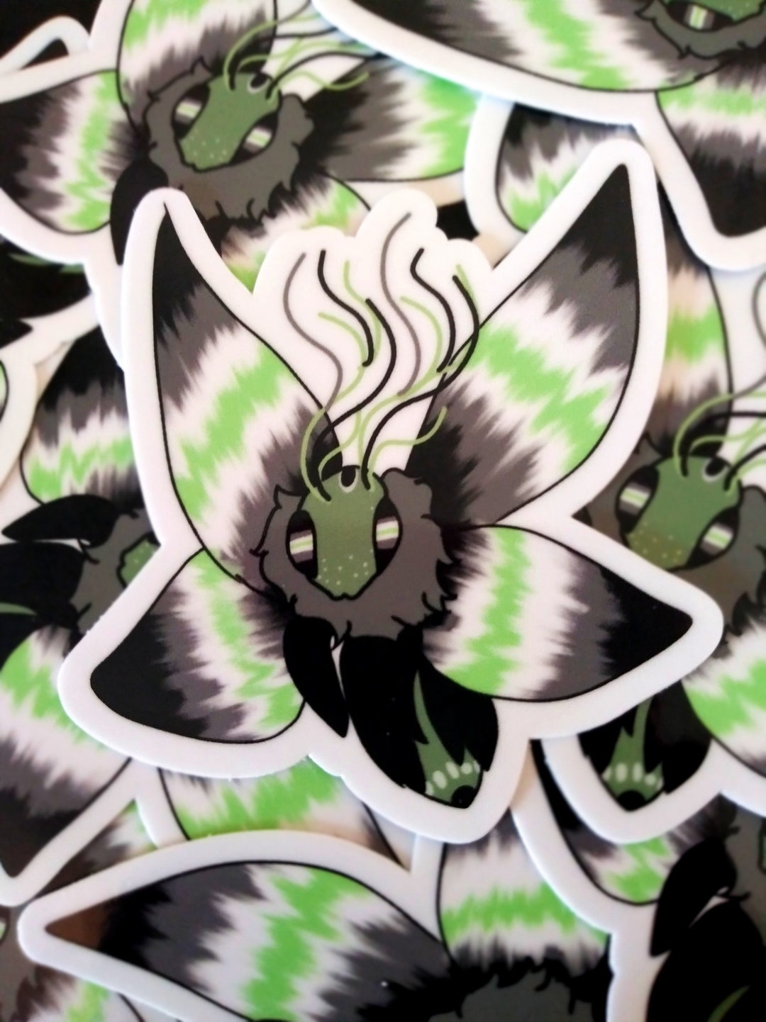 Agender Pride Flag Moth Sticker Trans/transgender/nonbinary/enbie ...