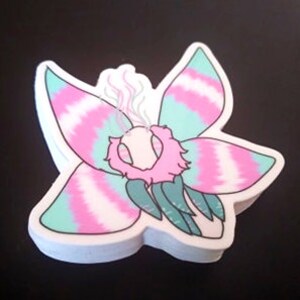 Transgender Pride Flag Moth Sticker | Etsy