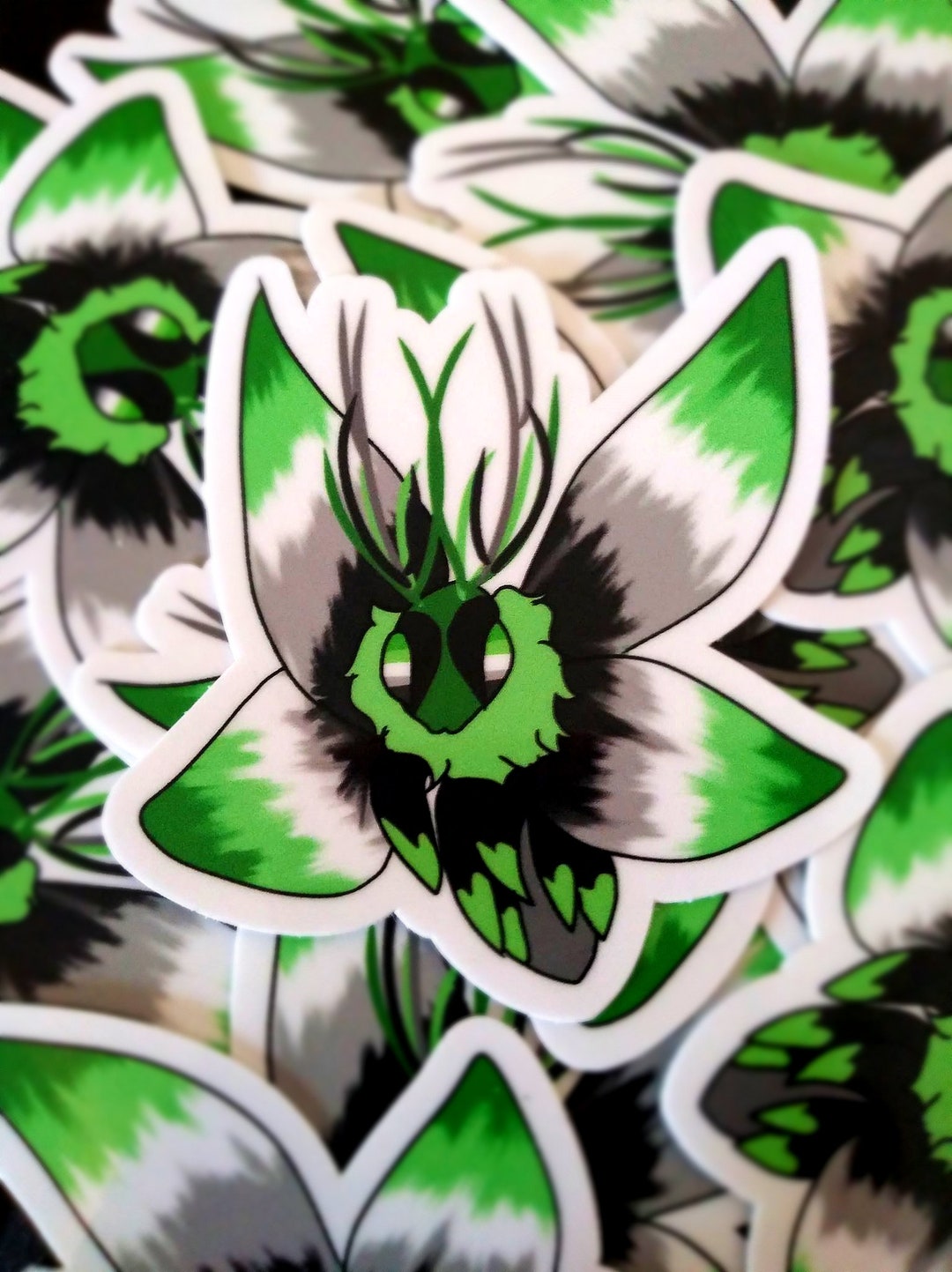 Aromantic Pride Flag Moth Sticker aro/ace/asexual/lgbt/lgbtq/queer/gay ...