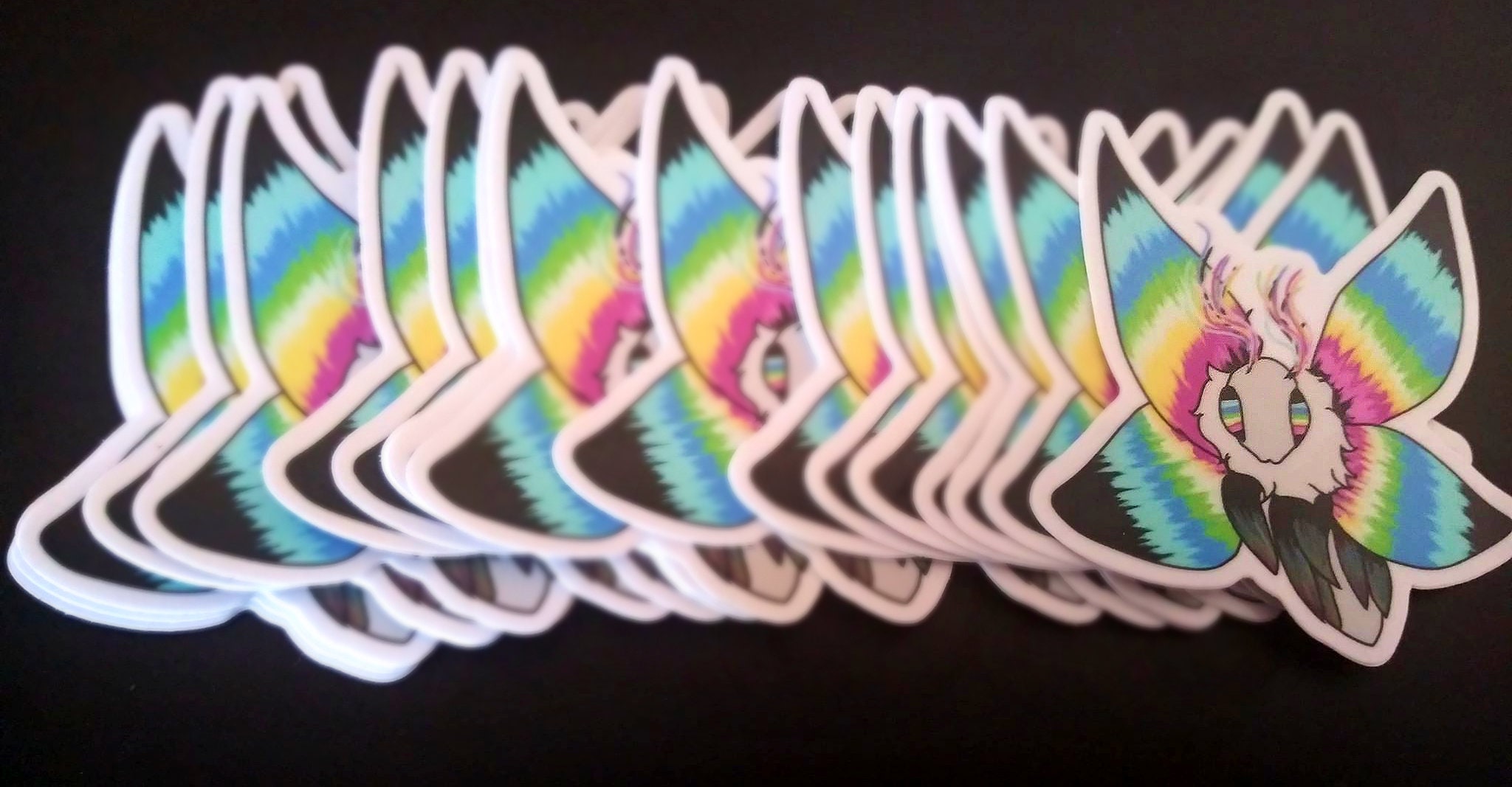 Queer Pride Flag Moth Sticker | Etsy