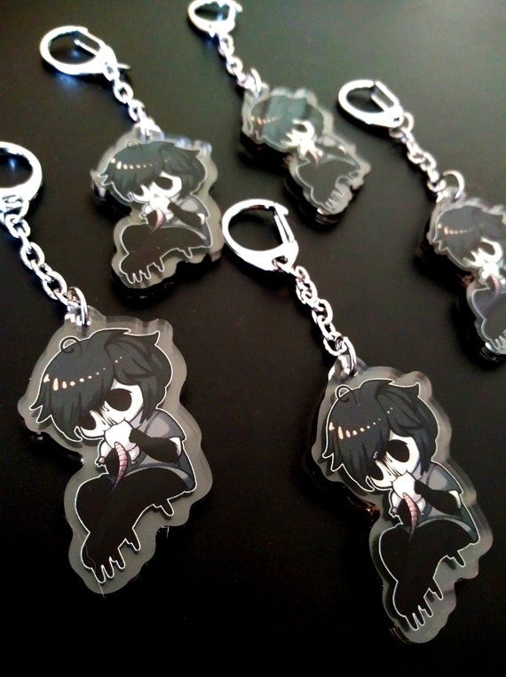 Spooky but Cute Gloomy Keychain/ Creepy Pasta/ Scary/ | Etsy