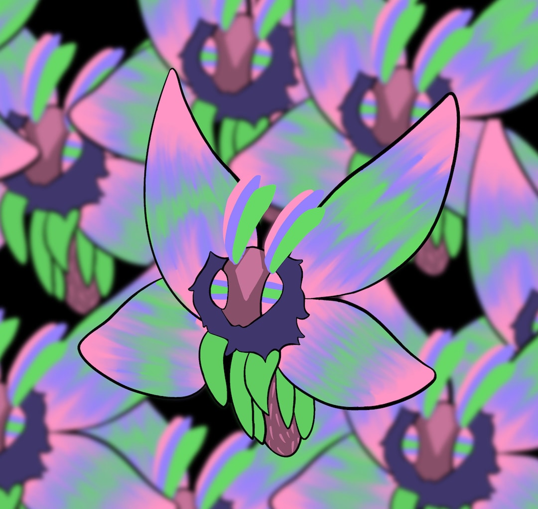 Trigender Pride Flag Moth Sticker - Etsy