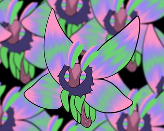 Trans Moth Sticker - Etsy