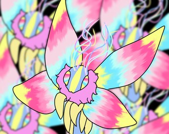 Trans Flag Moth - Etsy