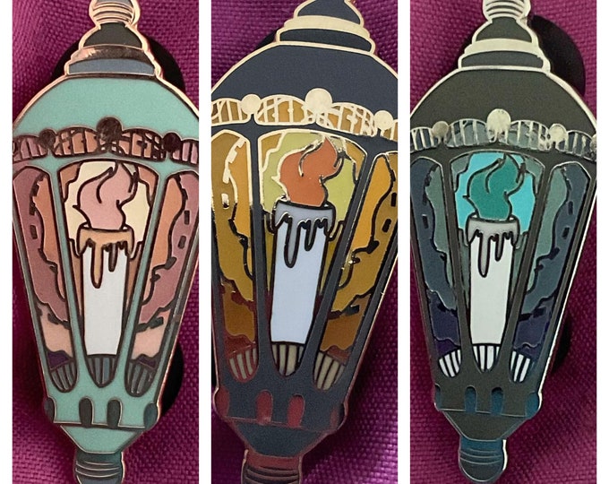 Gold Ocean of Sky Floating Islands Hard Enamel Mini Pin Set Night ...