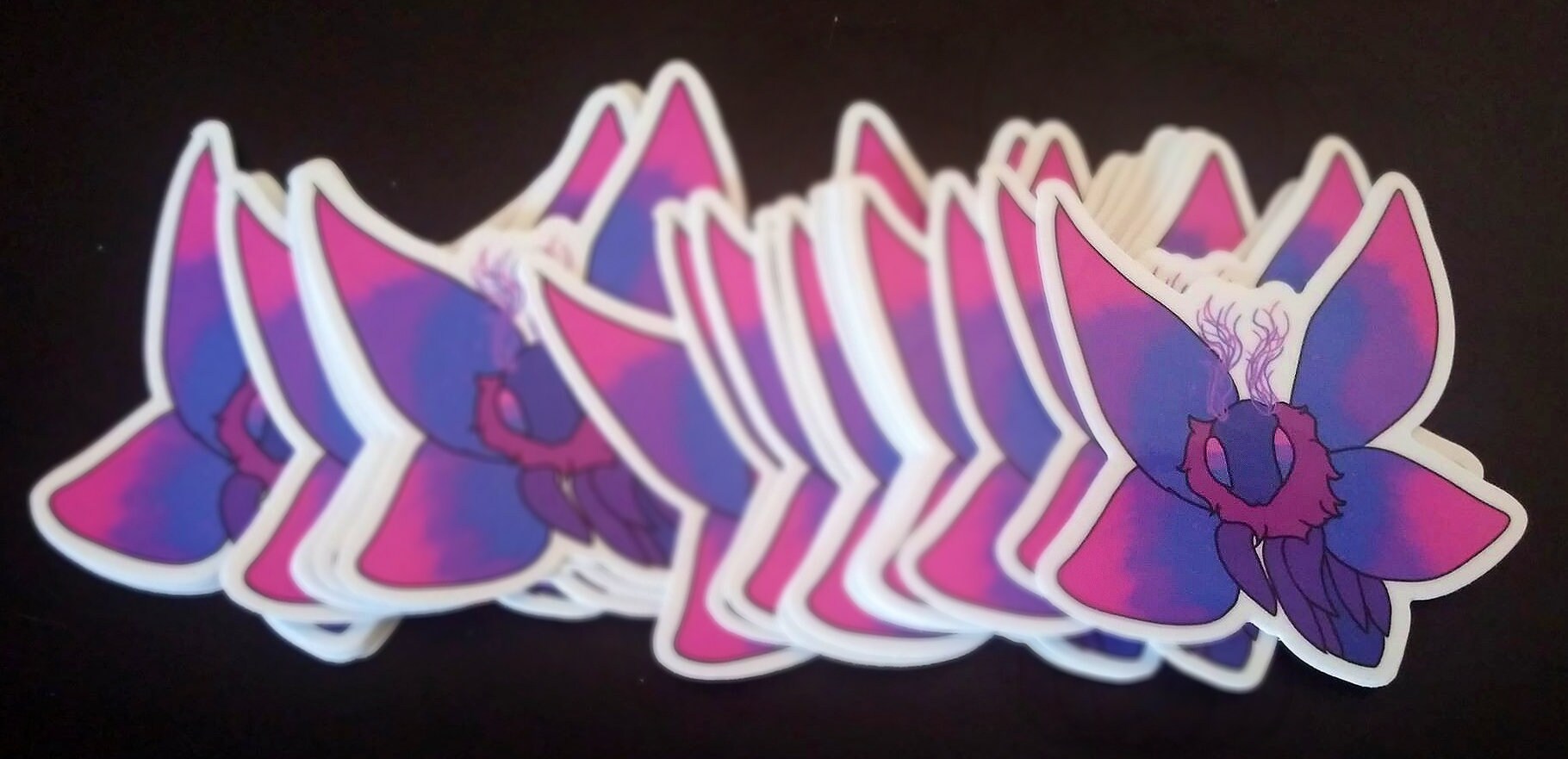 Bisexual Pride Flag Moth Sticker - Etsy UK