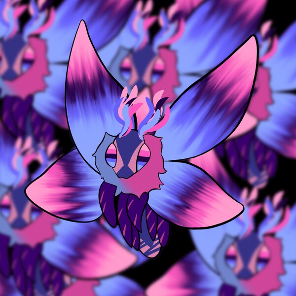 Bisexual Moth Sticker - Etsy