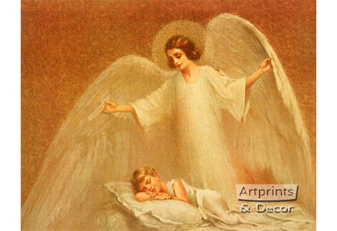 A Protecting Angel - Art Print - Etsy