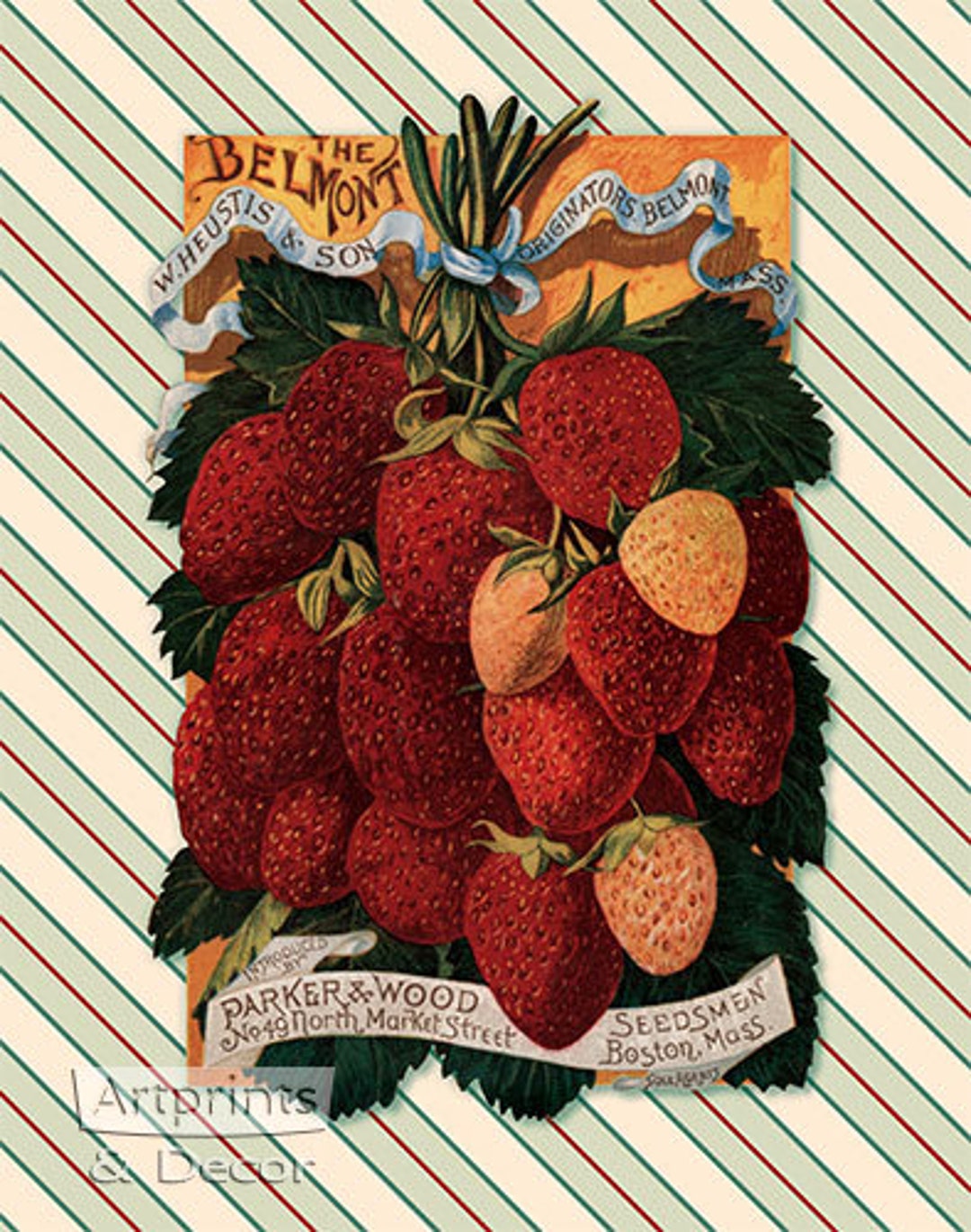 Strawberries - Art Print - Etsy