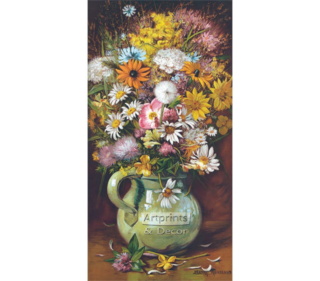 Wildflowers by Harry Roseland - Art Print - Etsy