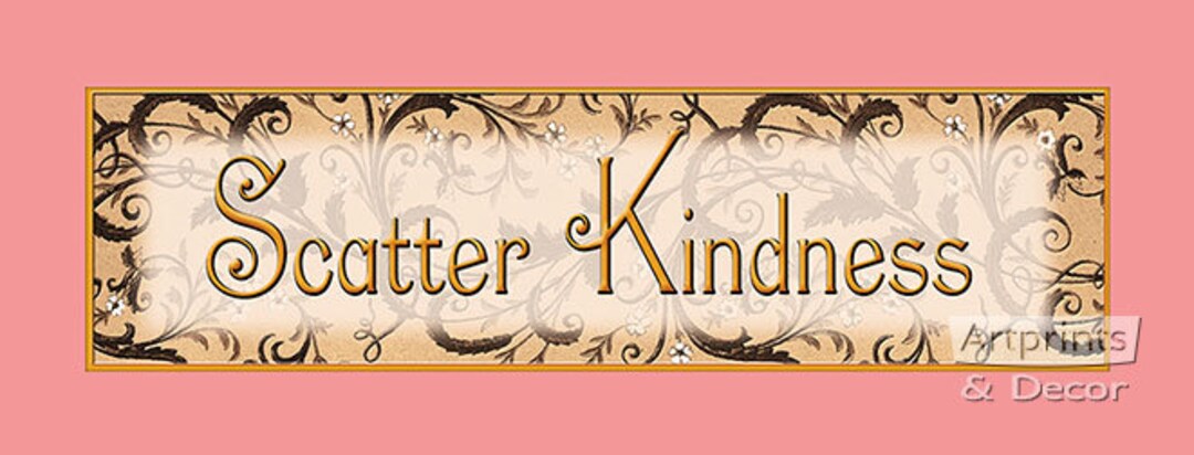 Scatter Kindness - Art Print - Etsy
