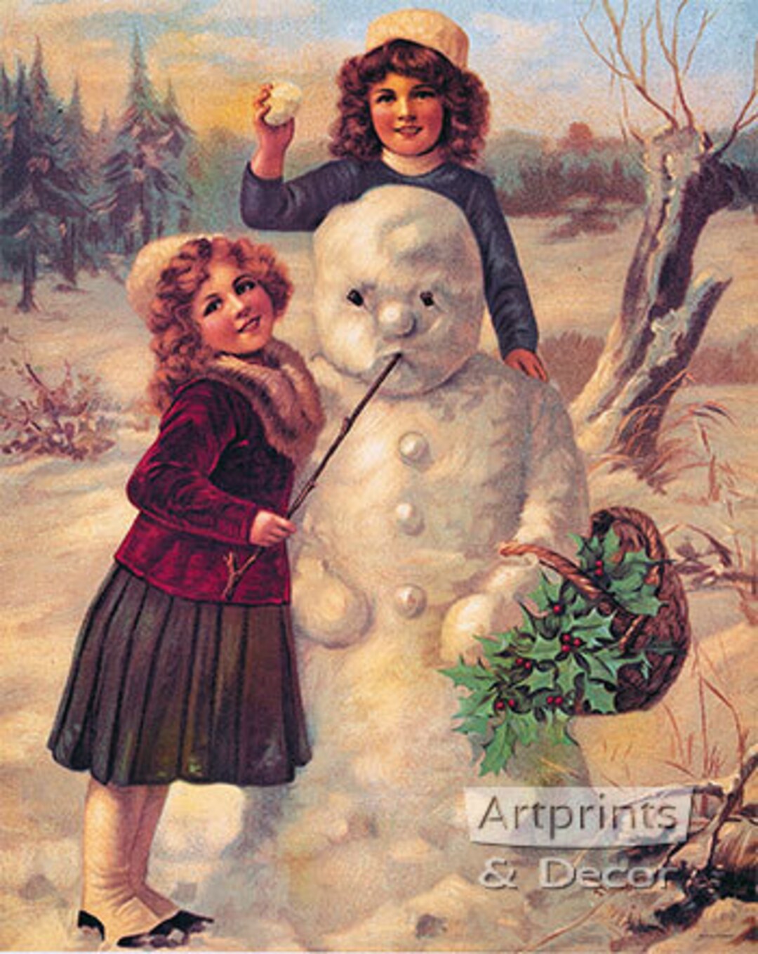 Winter Friends - Art Print - Etsy