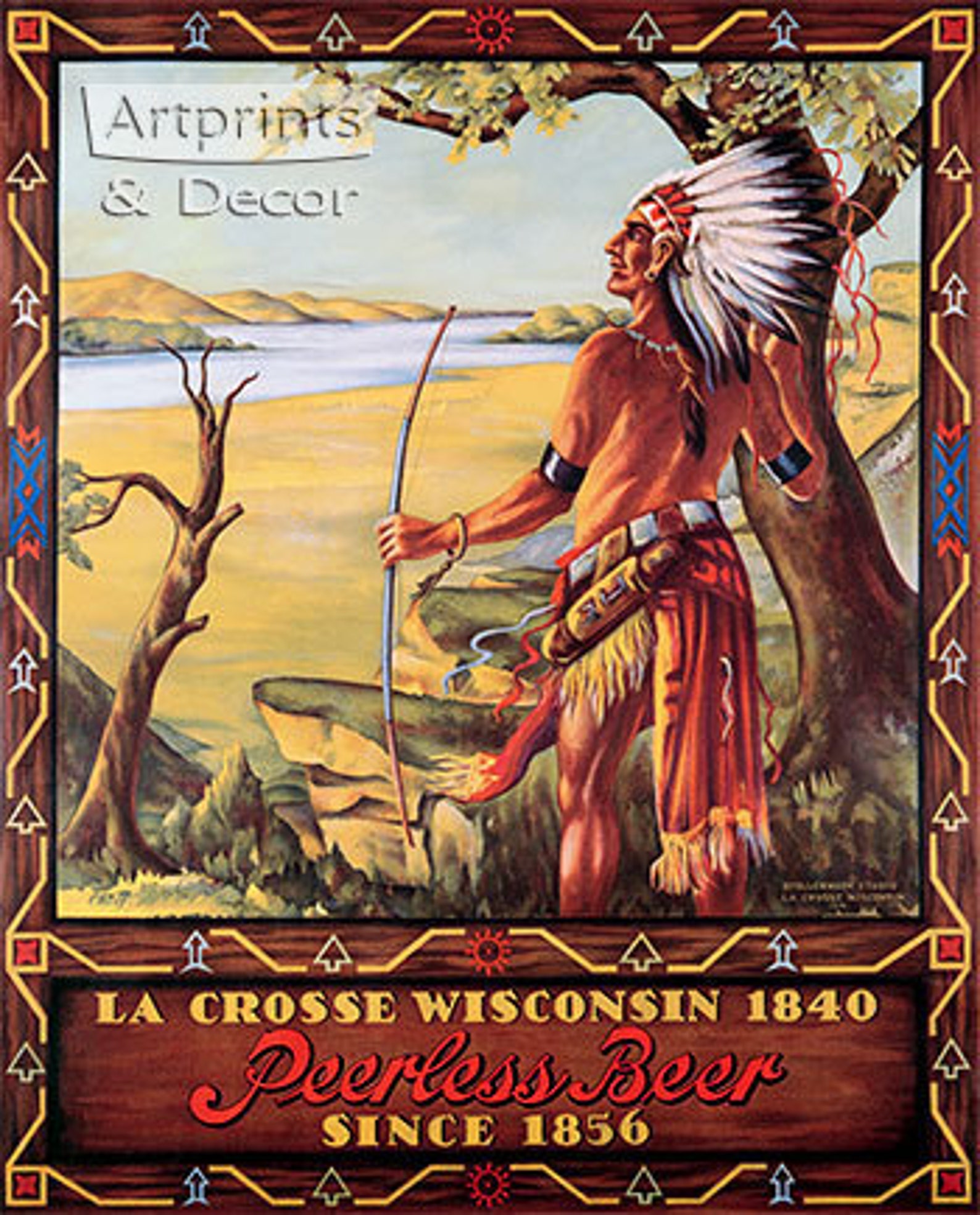 Peerless Beer - Vintage Ad Art Print - Etsy