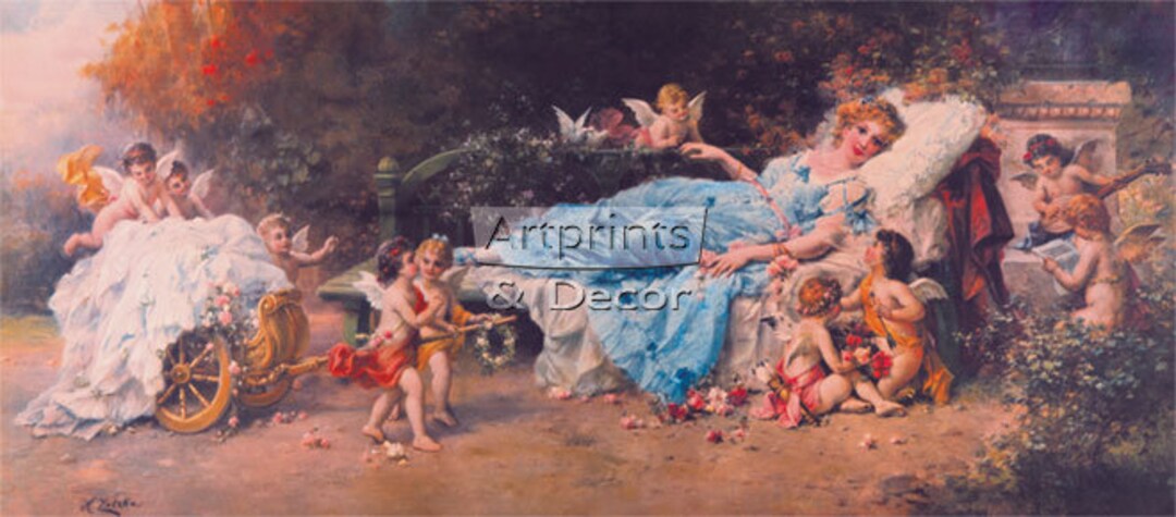 Cherubs Message - Art Print - Etsy