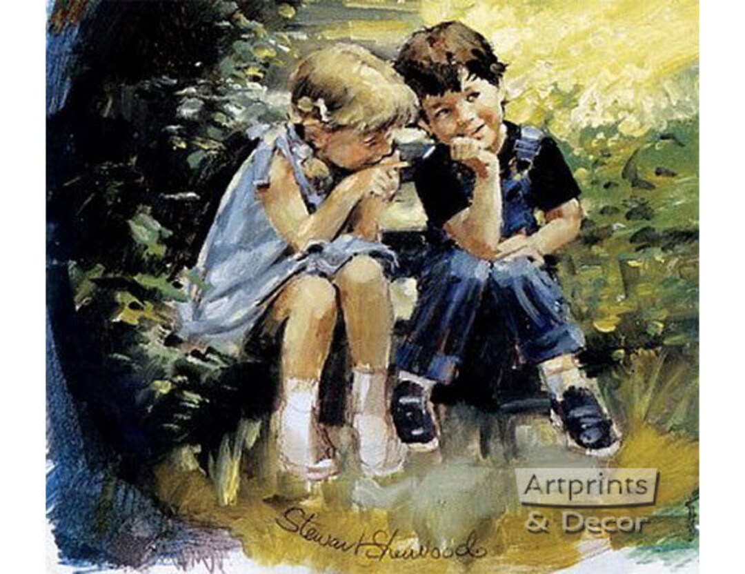 Telling Secrets - Art Print - Etsy