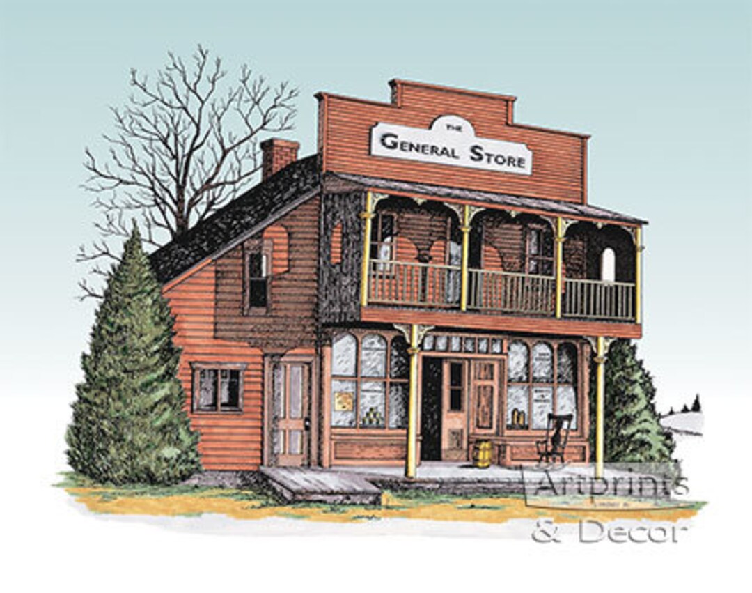 The General Store - Art Print - Etsy