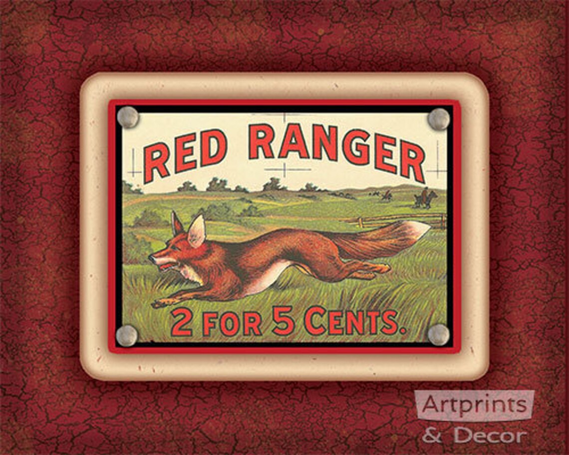 Red Ranger Fox - Art Print - Etsy