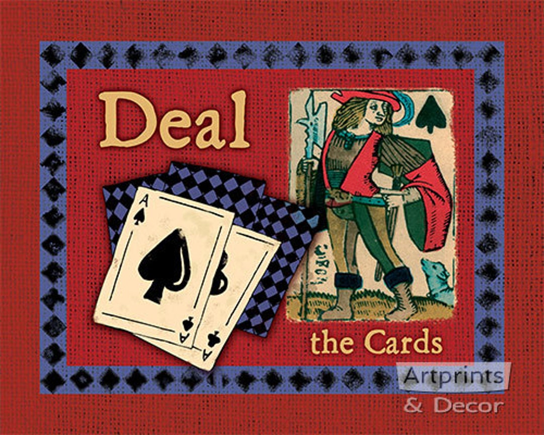 Deal the Cards - Art Print - Etsy